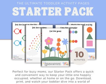Toddler Activity Journal, Printable DIY Toddler Activities, Learning ...