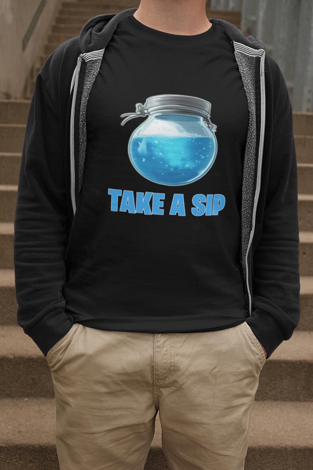 Fort FN Inspired Tshirt take A Sip Clothing Shirt Gaming Merch Nerd ...