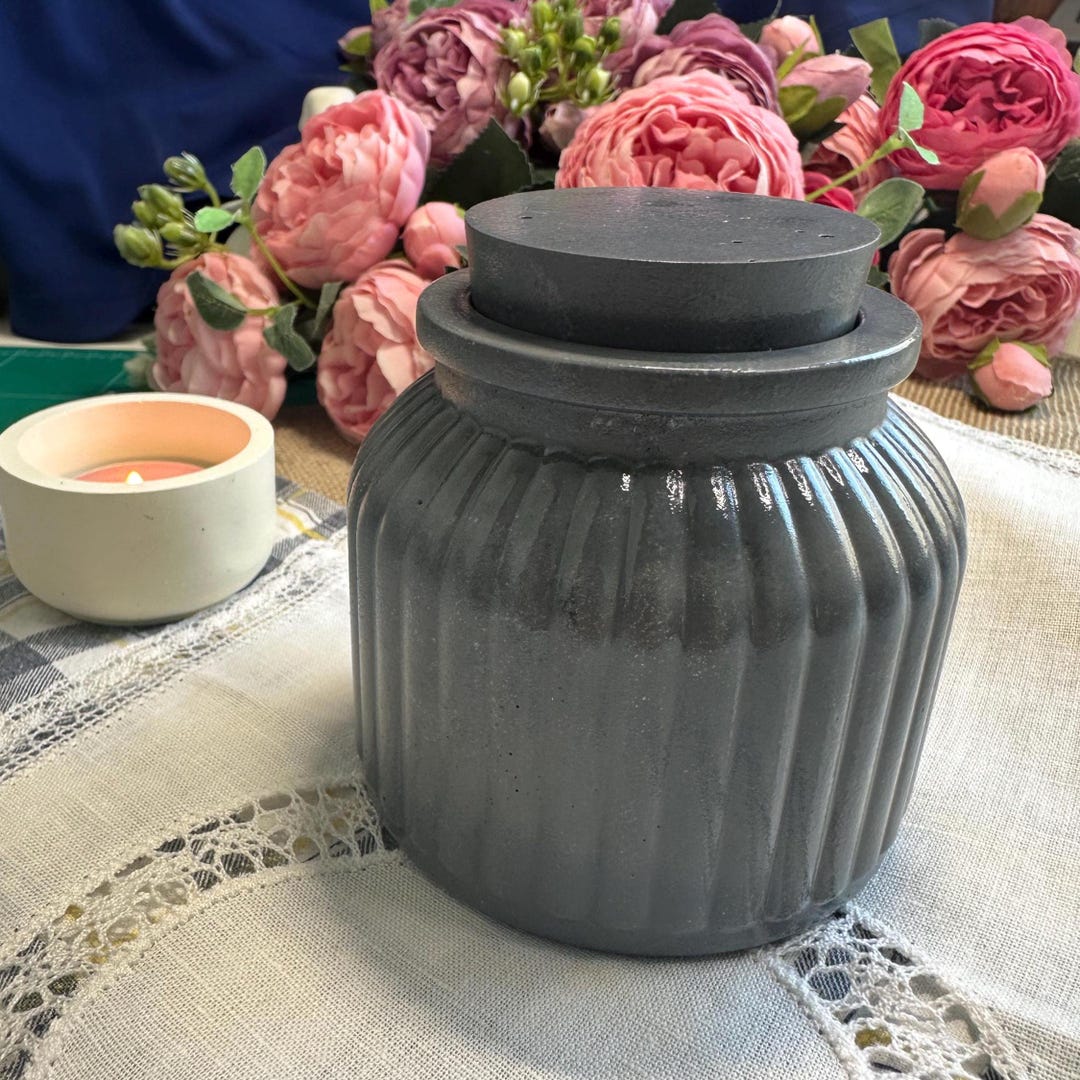 Handmade Gypsum Vase: Hand-painted Boho Home Decor - Etsy