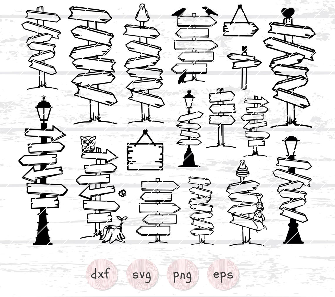 Destination Sign SVG Customable Signe Sign Svg Destination Arrow Svg ...