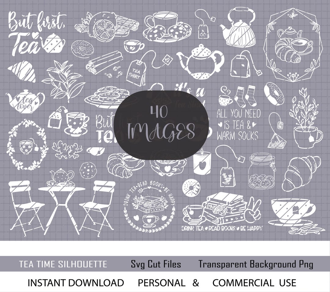 Tea SVG Bundle, Plotter Files Tea for Cricut, Tea Lover Svg, Tea With ...