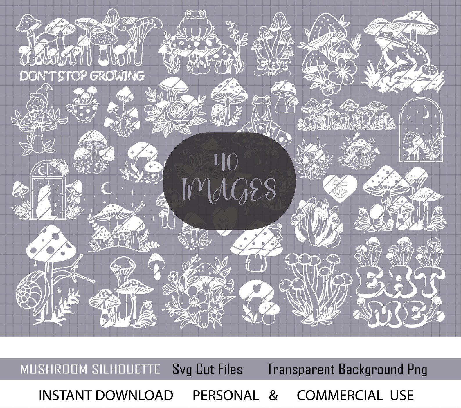Mushroom SVG, Mushroom Cut File, Mushroom Clipart, Mushroom Vector ...