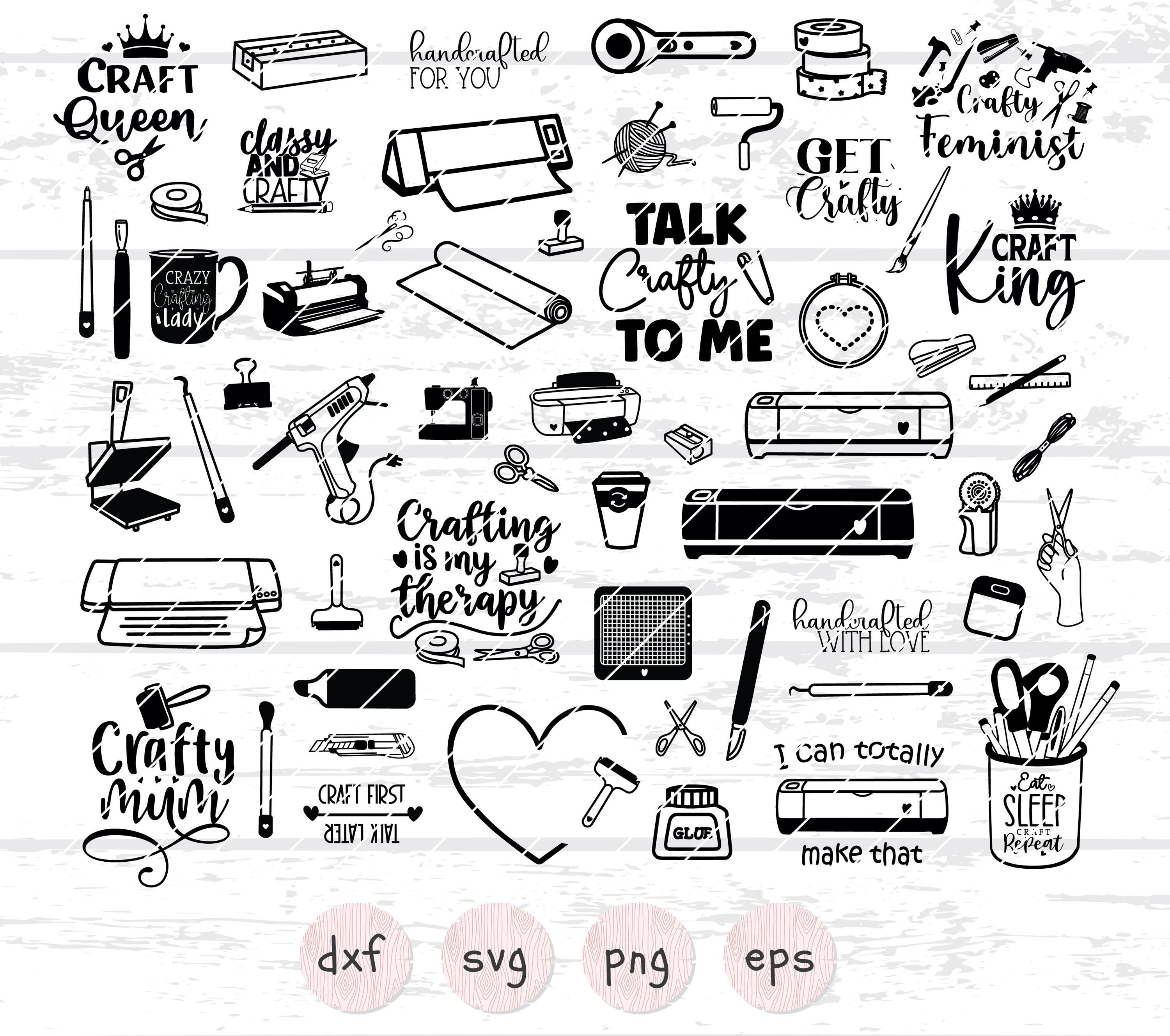 57crafting Tools SVG Bundle, Craft Svg EPS PNG Dxf Cricut Files - Etsy
