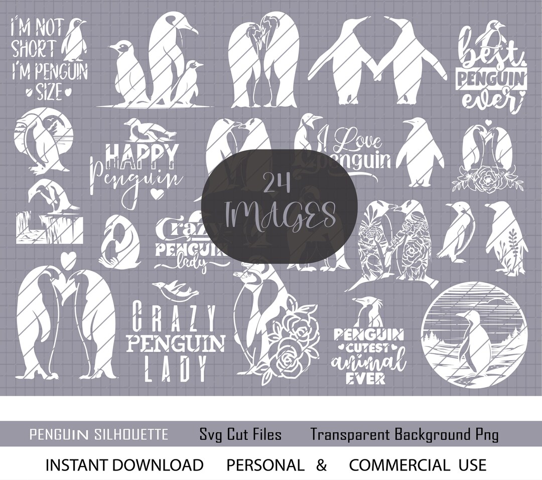 Penguin Couple SVG, Penguin Clipart, Penguin Files for Cricut, Humboldt ...