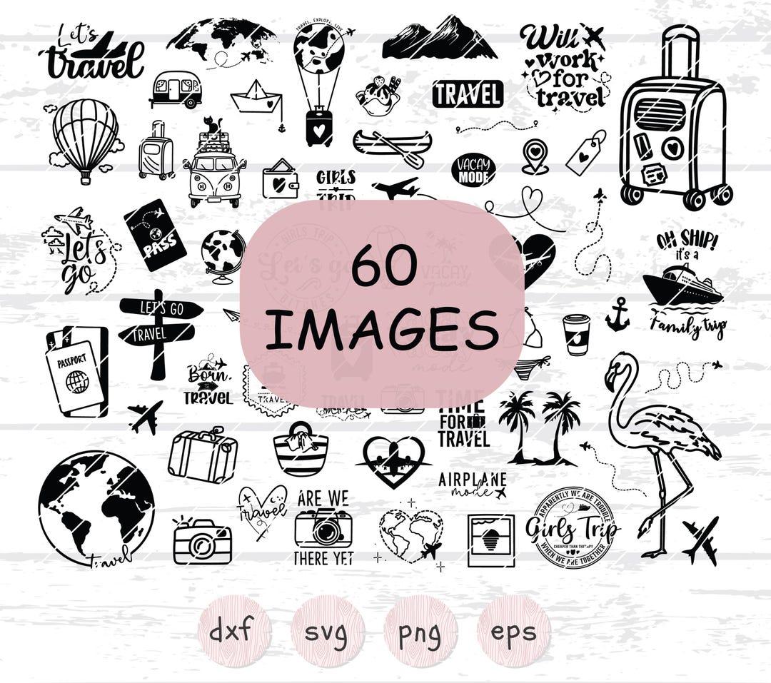 Travel Svg Bundle, Girls Trip Svg, Funny Travel Svg, Family Trip ...