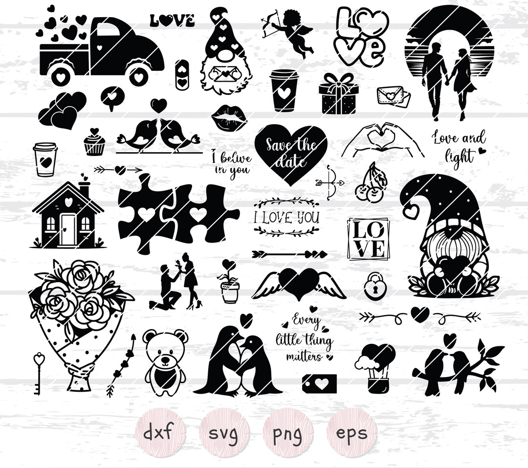 43 Love Svg Bundle, Love Word Svg, Love Clipart, Love Heart Svg, Heart ...