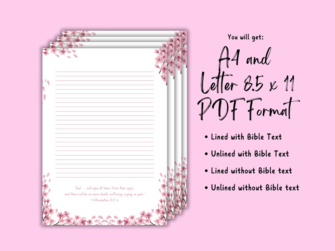 JW Letter Writing Stationery for Tract Rev. 21:3,4 Instant Download ...