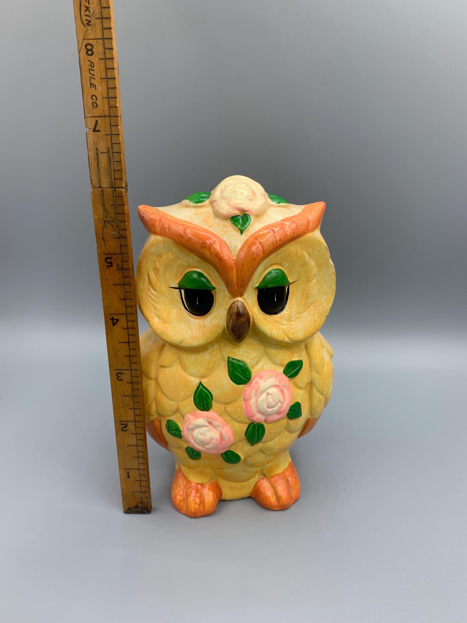 Vintage MCM Coin Bank Ceramic Owl Piggy Bank - Etsy