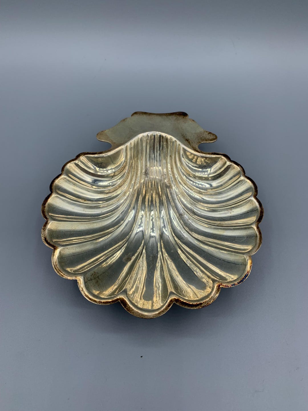 Vintage Clam Shell Trinket Dish / Ring Dish, Triple Deposit, Silver ...