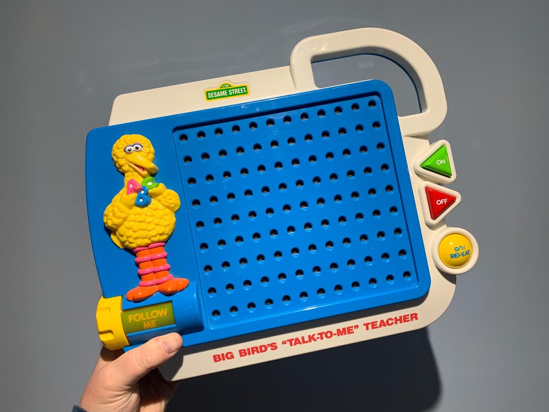 Vintage 1992 Sesame Street Big Bird's "talk-to-me" Teacher Educational ...