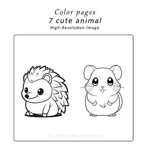 Animals Coloring Pages, Kawaii Color Pages, Cozy Coloring for Kids and ...