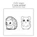 Animals Coloring Pages, Kawaii Color Pages, Cozy Coloring for Kids and ...