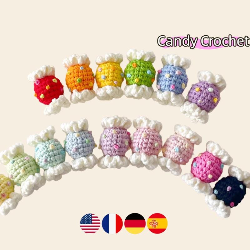 Candy Crochet Pattern PDF • Amigurumi Wrapped Candy Plush • Playful ...