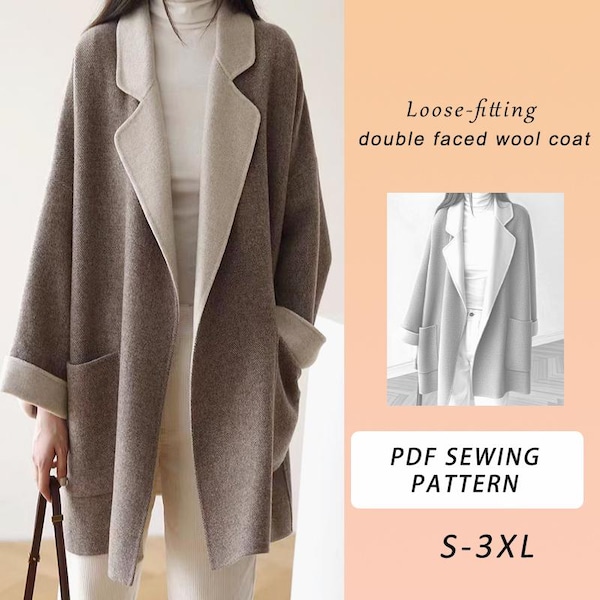 Wool Coat Pattern - Etsy