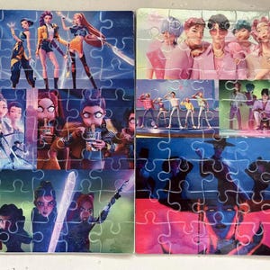 DIY 40 Piece K-pop Demon Hunters Puzzle Set - Etsy Australia