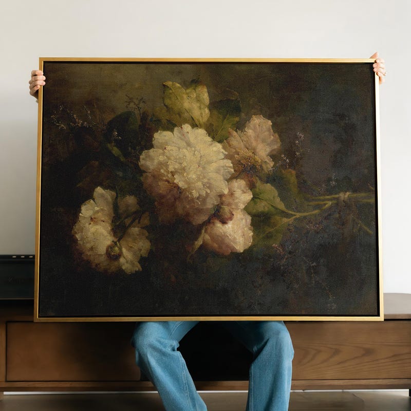 Large Framed Peony Prints - Etsy