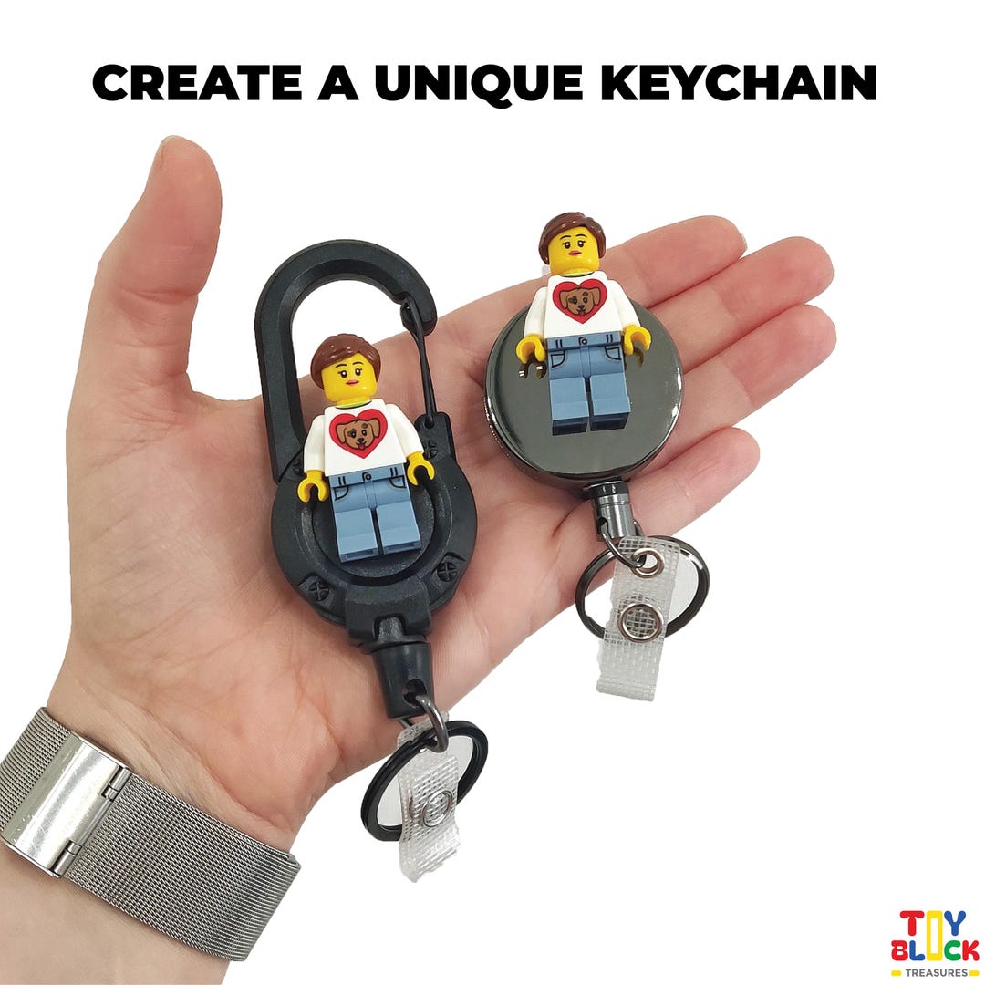 Custom Minifigure Keychain - Personalized Mom Gift, Unique Mother's Day ...