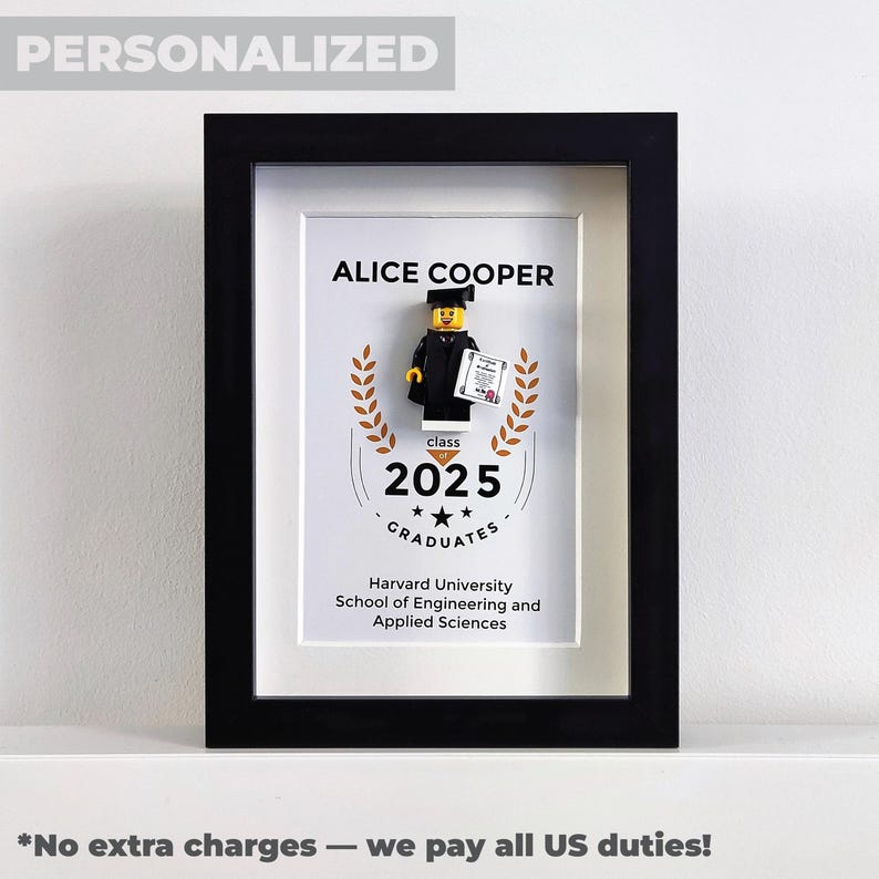 Personalized Graduation Gift Frame – Custom Academic Achievement ...