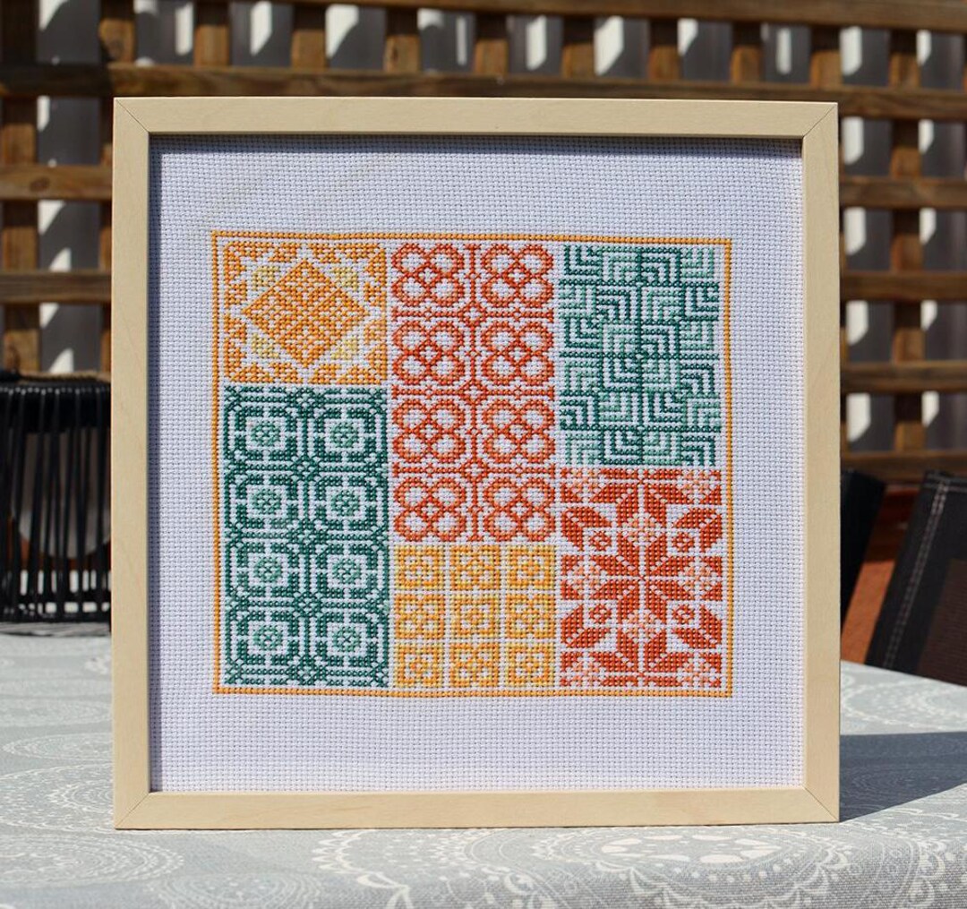 Citric Summer Pdf Downloadable Cross Stitch Pattern Modern Cross Stitch ...