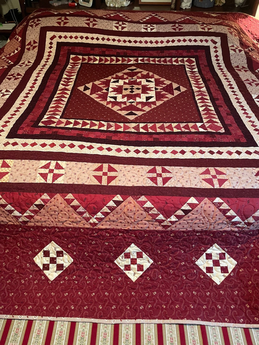 Prairie Gathering Handmade Full/queen Quilt - Etsy