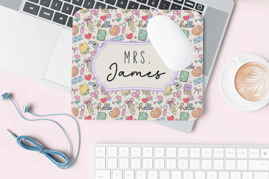 Custom Teacher Mouse Pad Personalized Gift Mouse Pad for Classroom ...