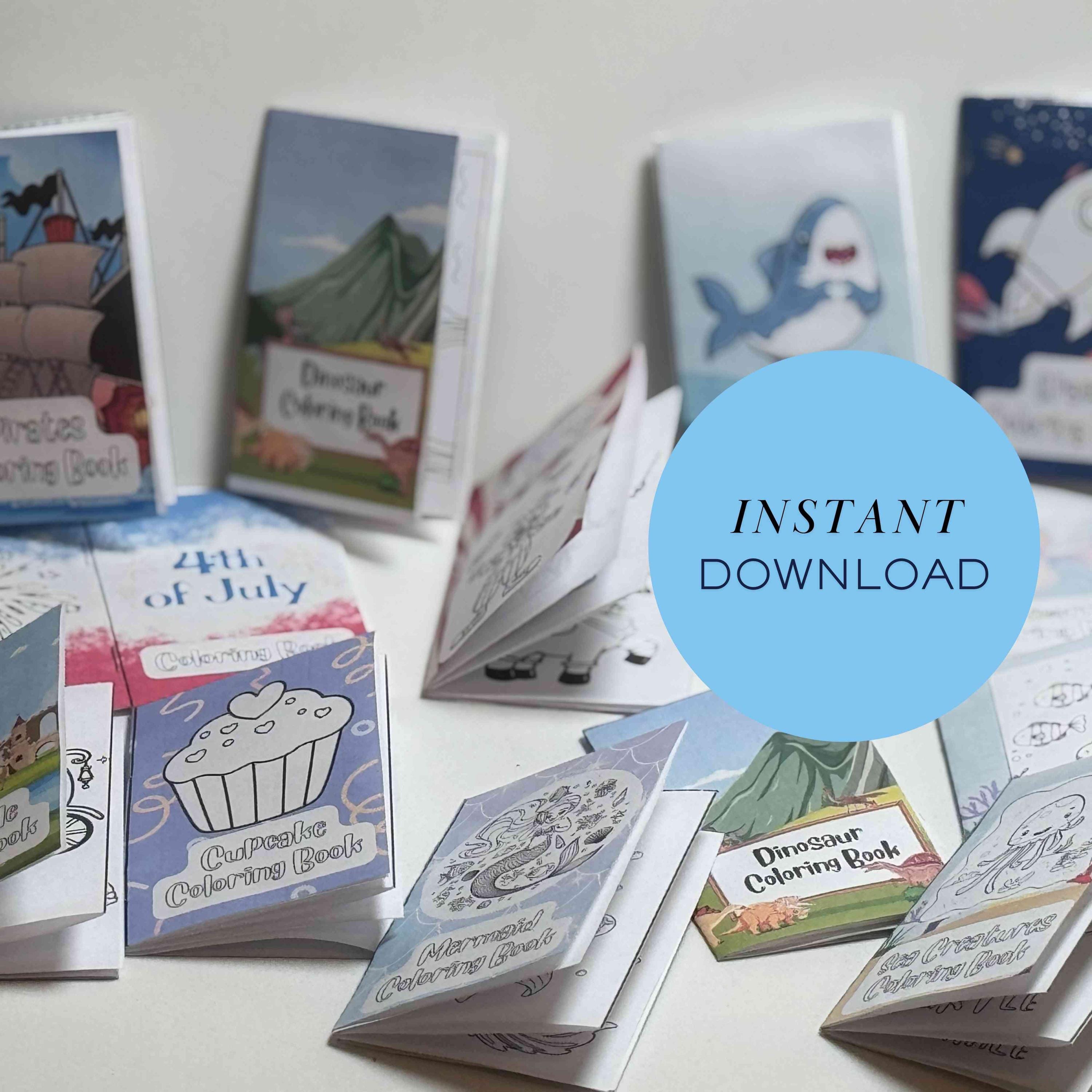 Mini Coloring Book Bundle for Kids 13 Kawaii Themes Party Favor for ...