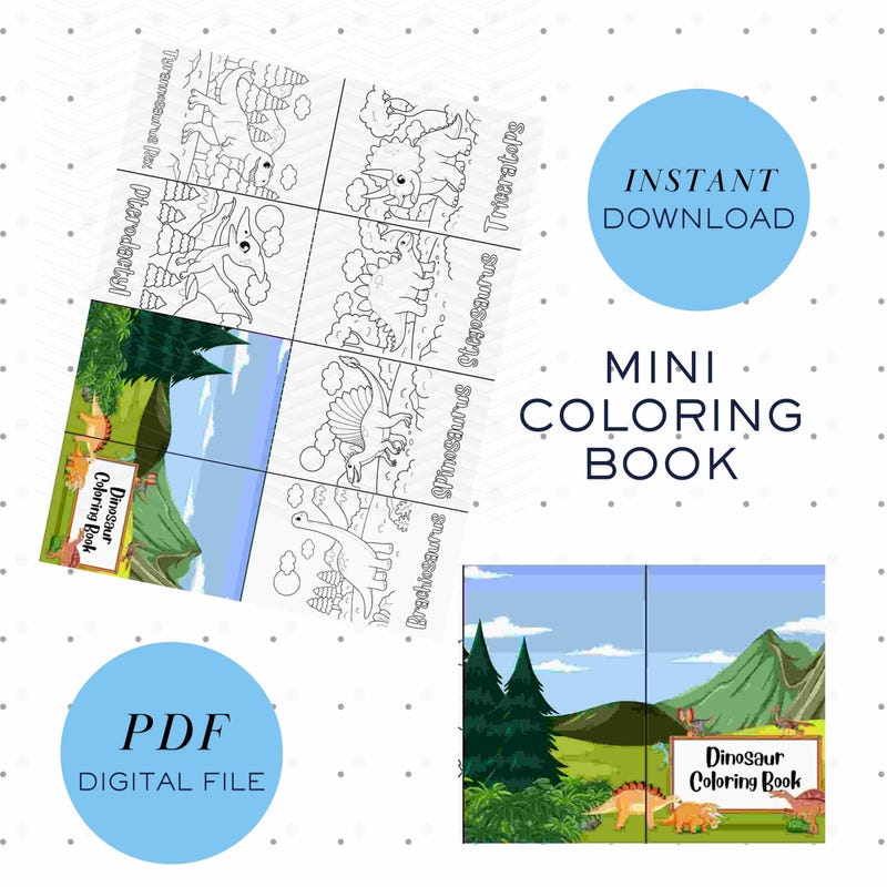 Mini Coloring Book - Etsy