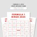 Formula 1 Bingo 2025 – Digital Download | F1 Race Bingo Game | A4, A5 ...