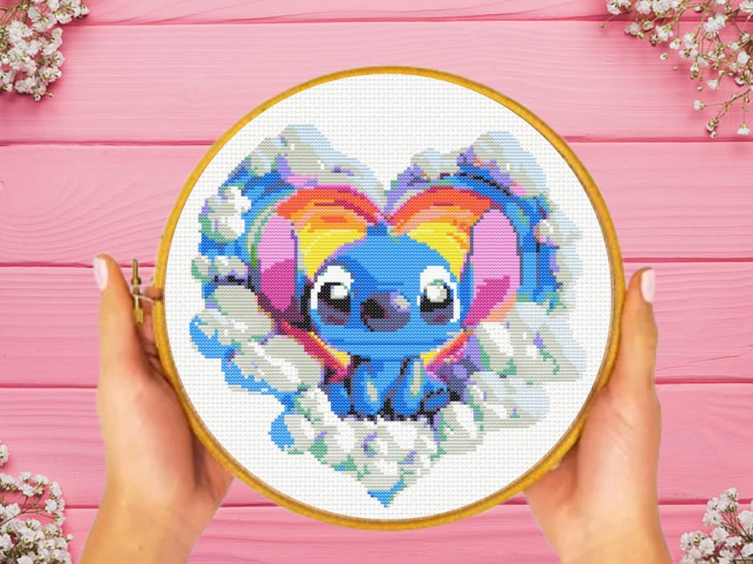 Stitch Cross Stitch Pattern, Instant Download - Etsy