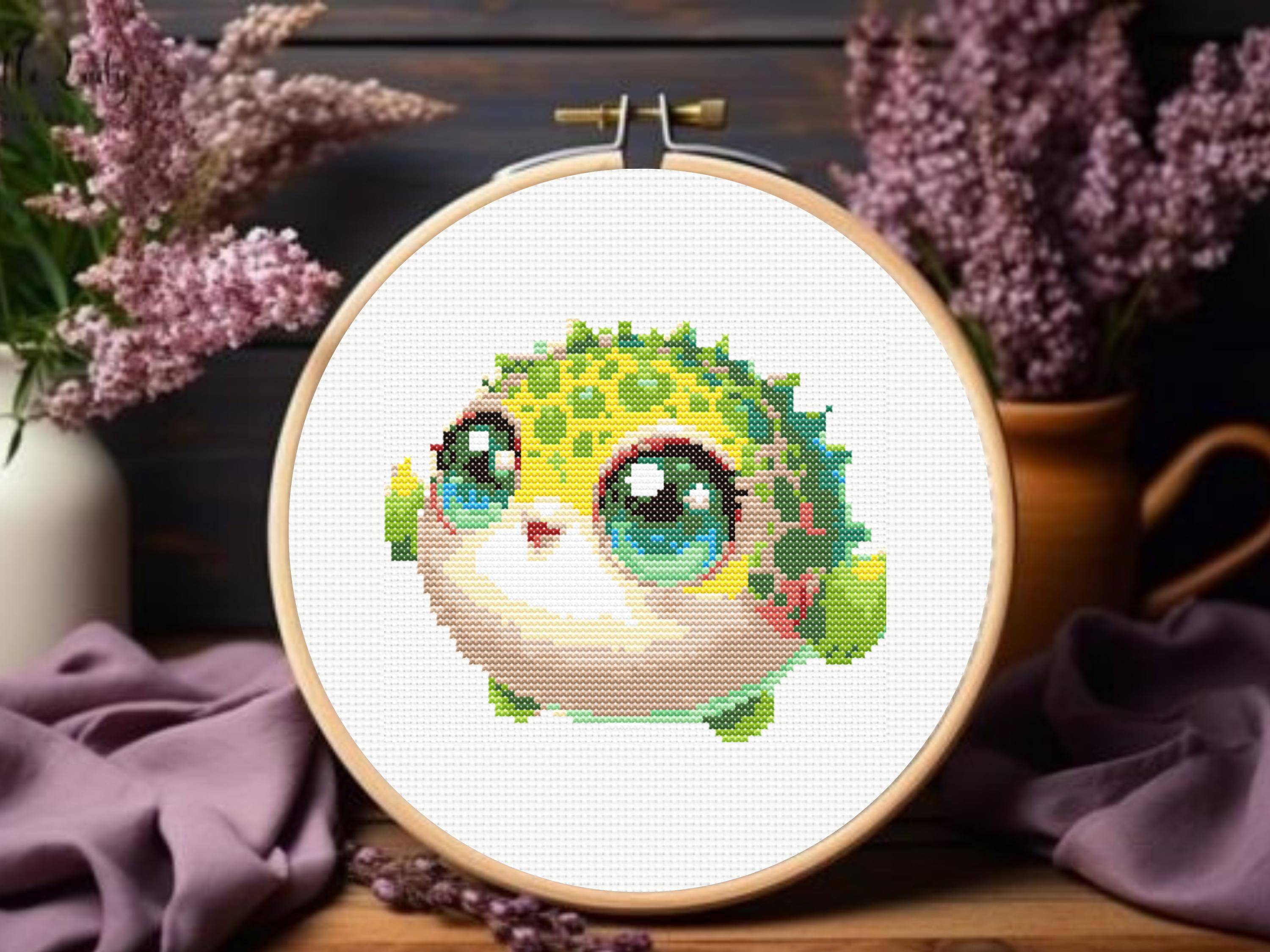 Puffer Fish Cross Stitch Pattern , Baby Puffer Fish Cross Stitch ...