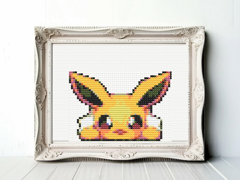 Eevee Evolutions Cross Stitch Pattern, Set of 9 Pokemon Cross Stitch ...