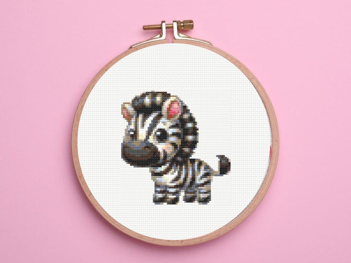 Cute Animals Cross Stitch Pattern , Set of 12 Baby Animals Cross Stitch ...