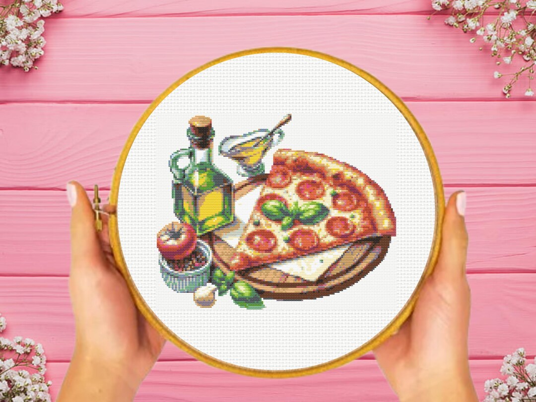 Pizza Cross Stitch Pattern, Instant Download - Etsy