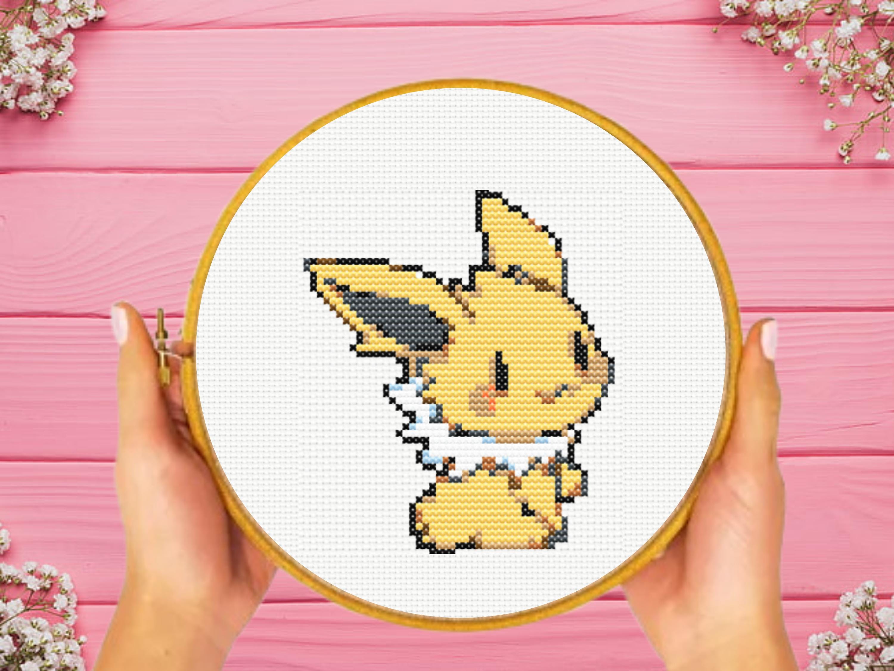 Eevee Evolutions Cross Stitch Pattern, Set of 9 Pokemon Cross Stitch ...