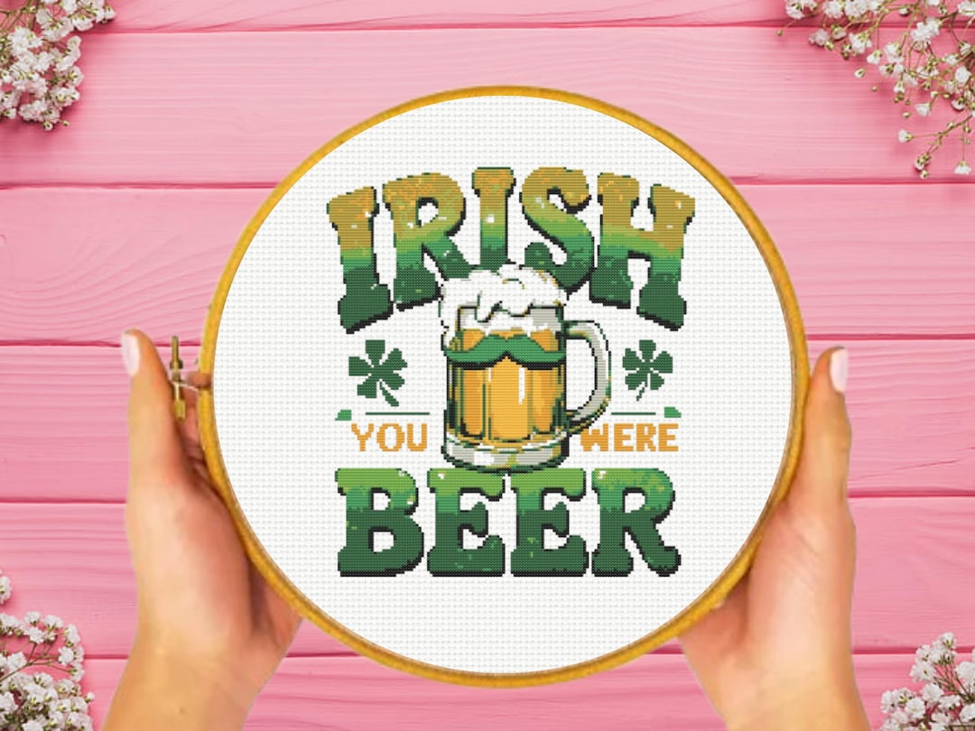 Irish Cross Stitch Pattern, Beer Cross Stitch Pattern, Instant Download ...