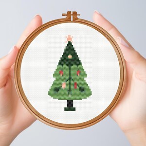 Christmas Tree Cross Stitch Pattern | Set of 12 Christmas Fruit Trees ...