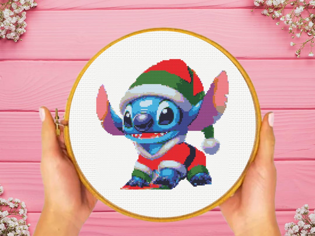 Stitch Cross Stitch Pattern , Santa Stitch Cross Stitch Pattern ...
