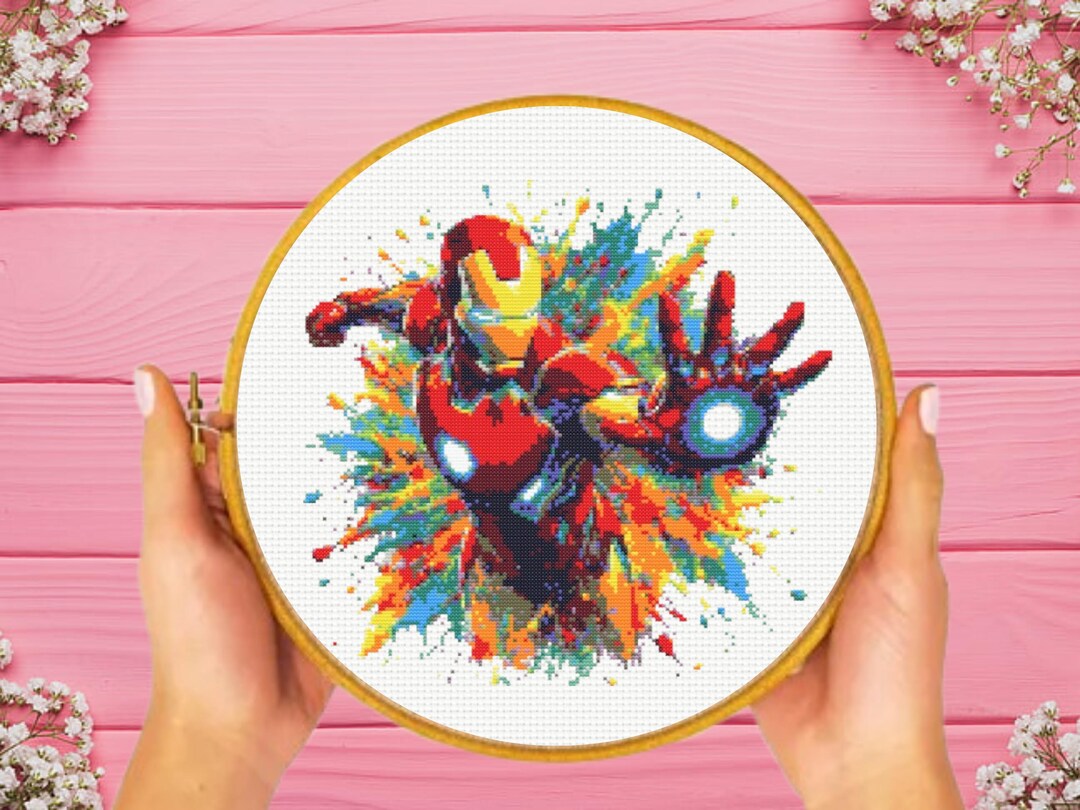 Hero Cross Stitch Pattern , Iron Legend Cross Stitch Pattern, Instant ...