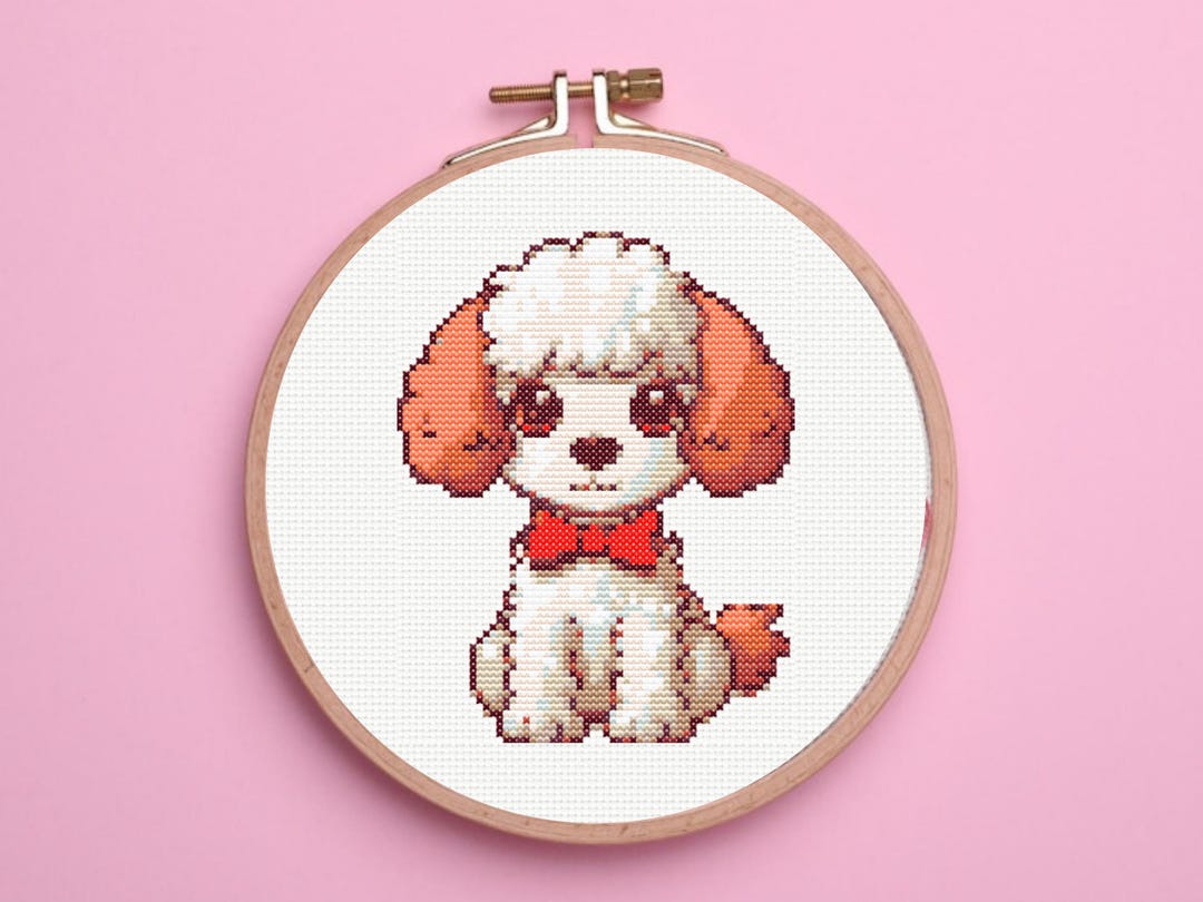 Poodle Cross Stitch Pattern, Dog Cross Sitch Pattern, Instant Download ...