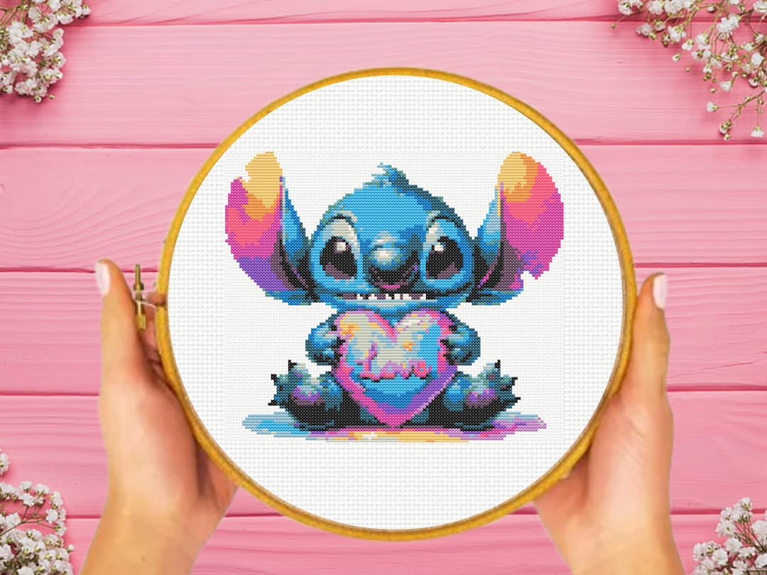 Stitch Cross Stitch Pattern, Instant Download - Etsy