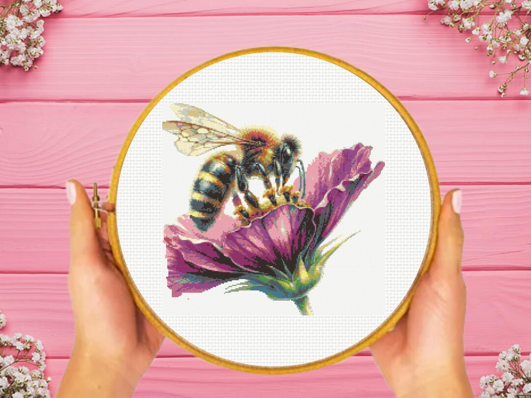 Bee Cross Stitch Pattern , Bee Embroidery, Instant Pdf Download - Etsy