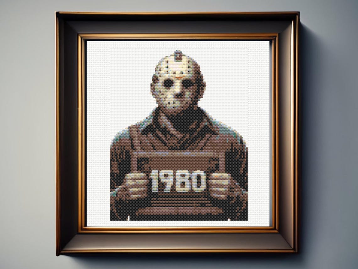 Horror Character Cross Stitch Pattern , Set of 6 Horror Character Cross ...