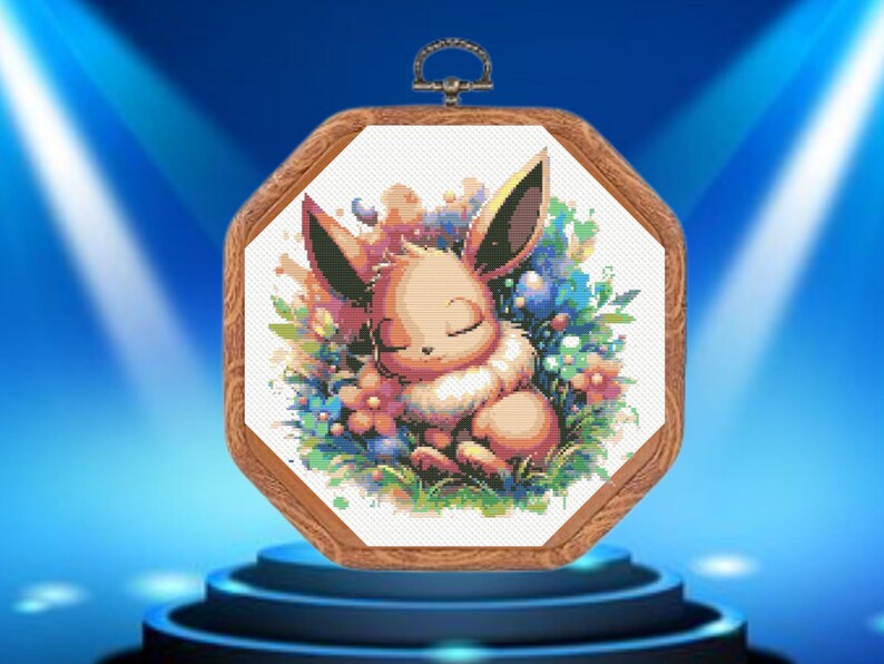 Eevee Cross Stitch Pattern, Pokemon Cross Stitch Pattern, Instant ...