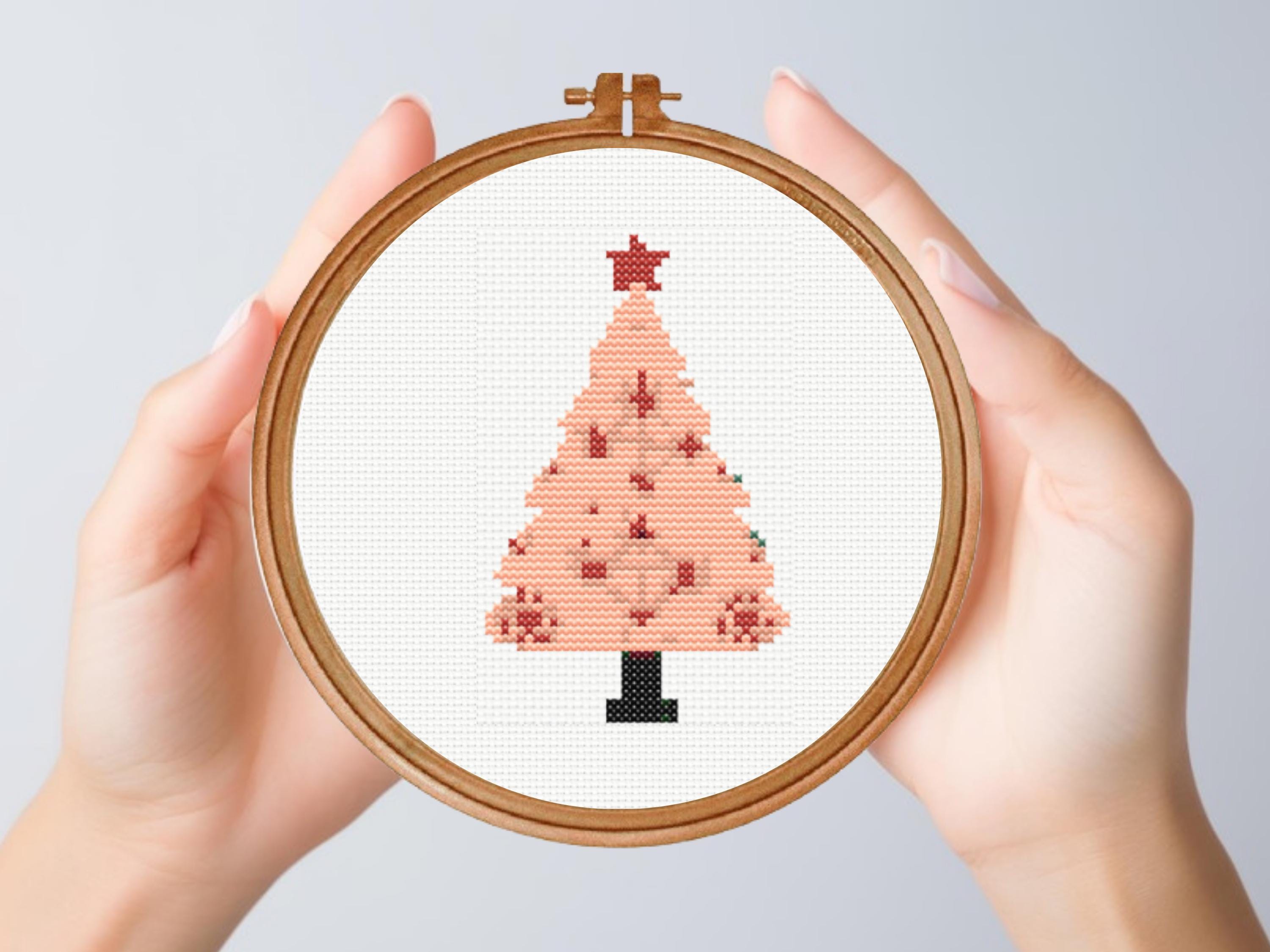 Christmas Tree Cross Stitch Pattern | Set of 12 Christmas Fruit Trees ...