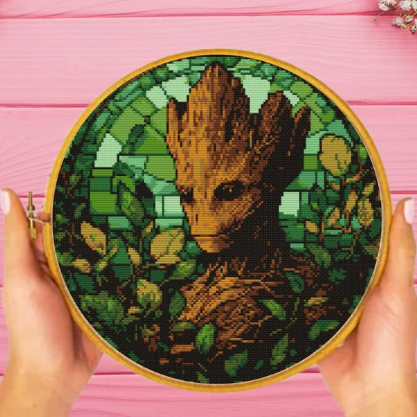 Groot Cross Stitch - Etsy