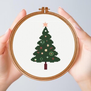 Christmas Tree Cross Stitch Pattern | Set of 12 Christmas Fruit Trees ...