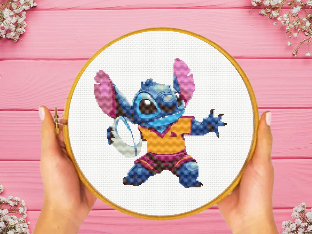 Stitch Cross Stitch Pattern, Rugby Cross Stitch Pattern, Instant ...