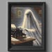 Typewriter Ghost Cross Stitch Pattern , Ghost Embroidery, Instant Pdf ...