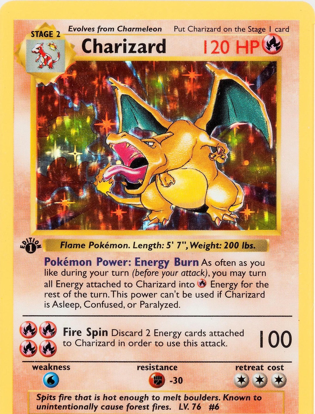 Charizard 1st Edition 4/102 Holographic Base Set Shadowless Graded ...
