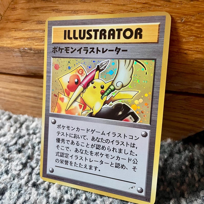 Illustrator Card Pikachu - Etsy UK